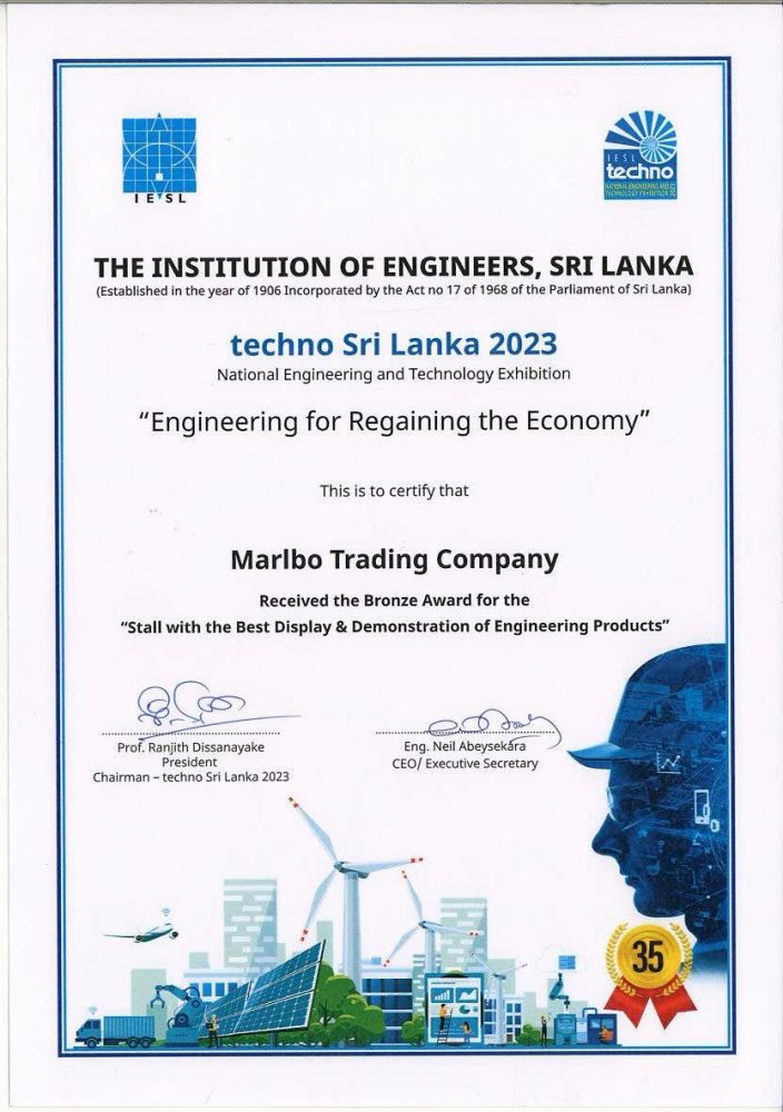 Certificate - Marlbo Trading Company